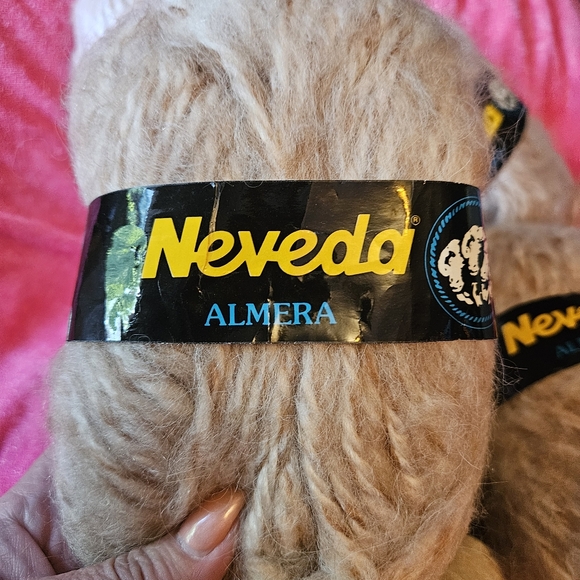 Misty Neveda | Other | Vintage Acrylic Fuzzy Wool Tan Brown Yarn Neveda ...